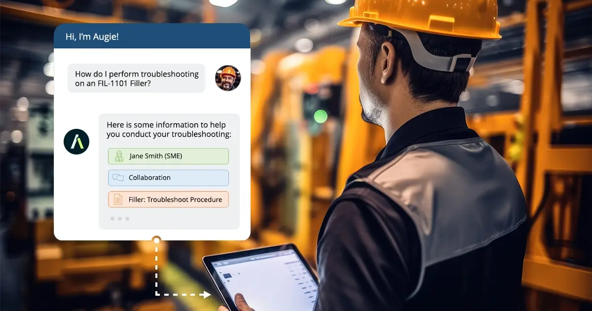 Augie - Assistant IA Générative pour la Fabrication - Augmentir